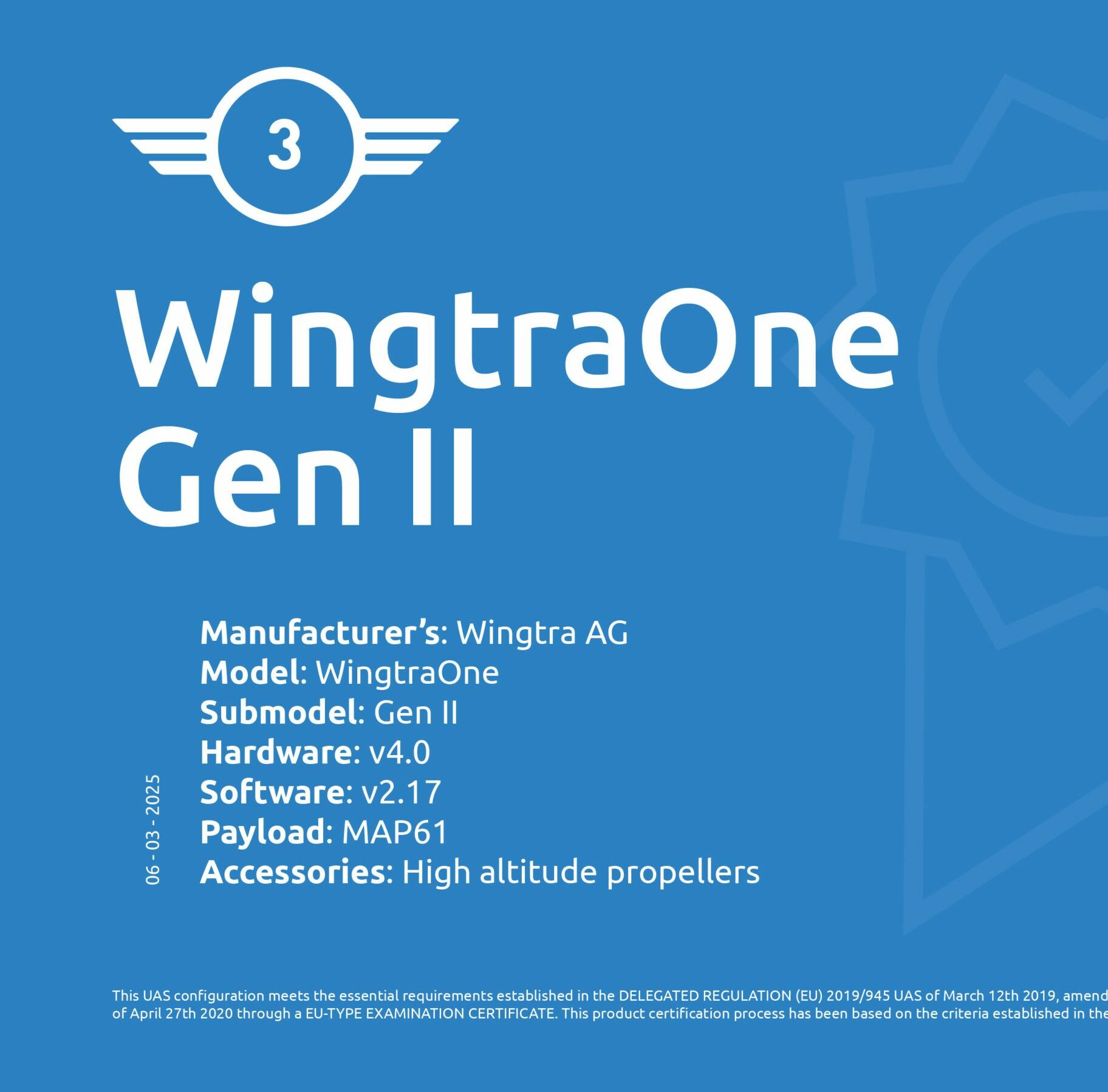 WingtraOne Gen II receives C3 certification from EU Drone Port | EU ...